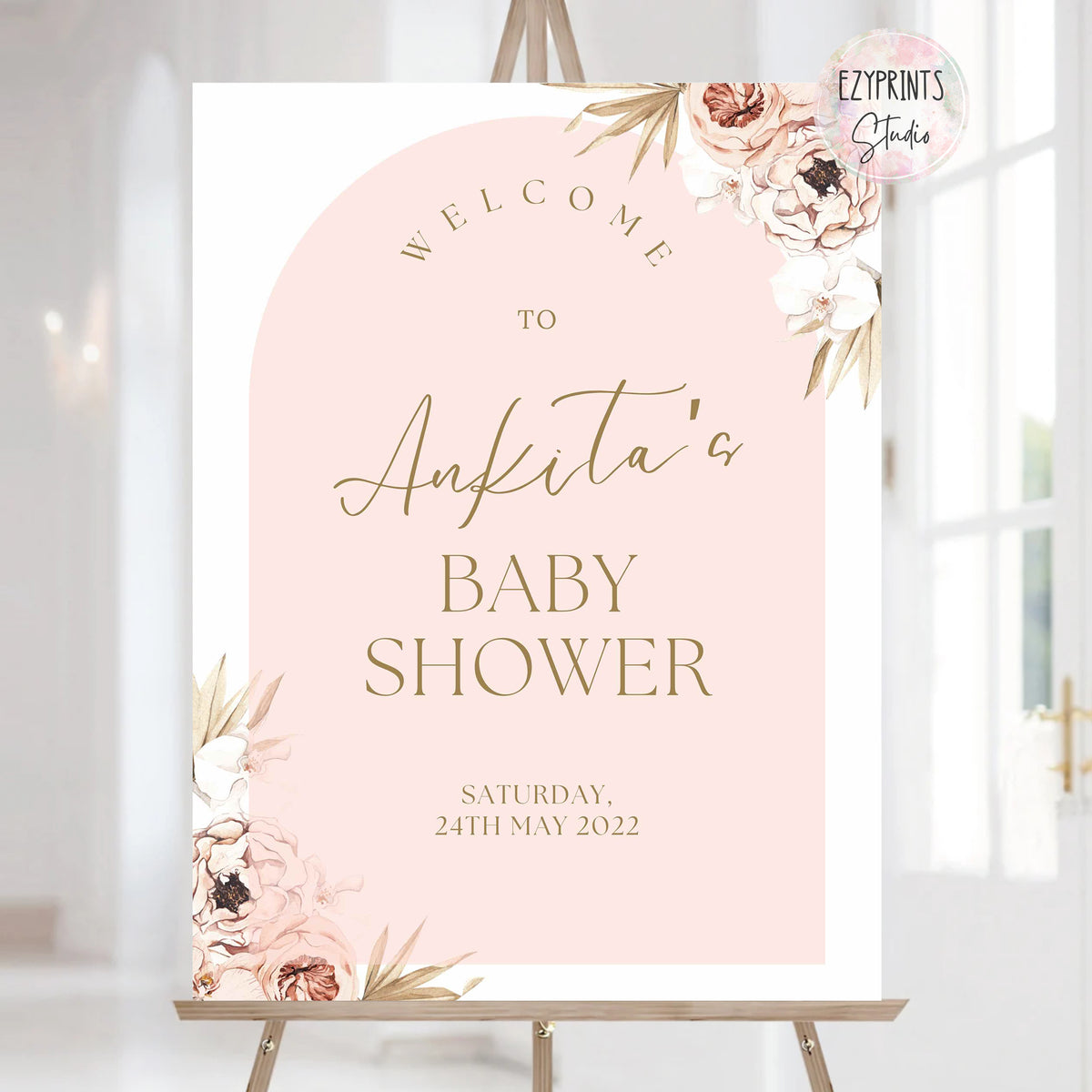 Baby Shower Welcome Board | Boho – Ezyprints Studio
