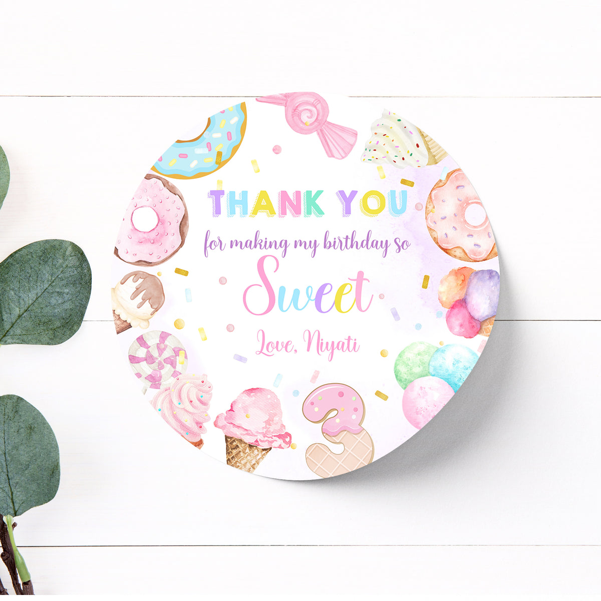 Thank you Stickers | Candyland Theme – Ezyprints Studio