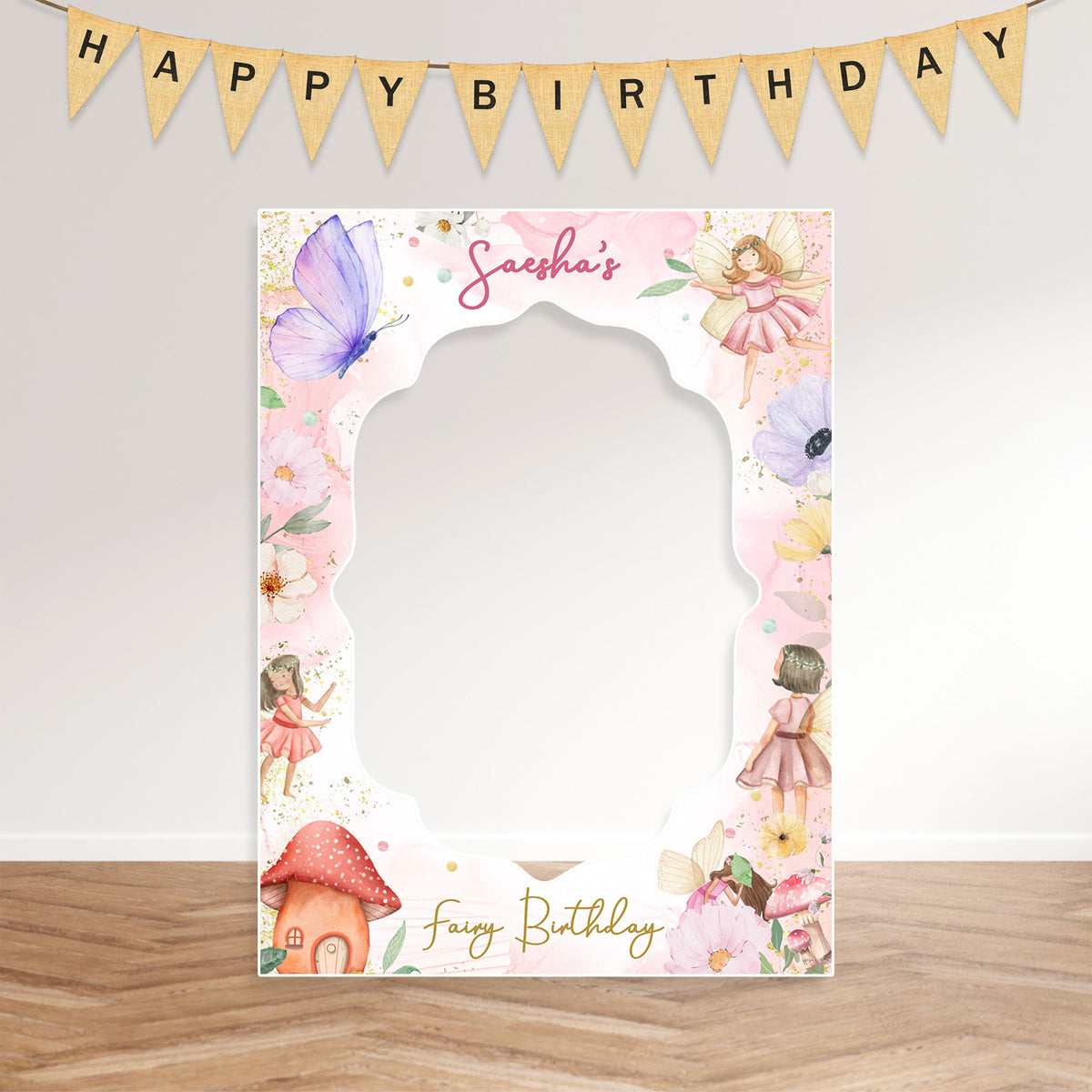 Photo Booth | Fairy Enchanted Garden Theme | Selfie Board – Ezyprints ...