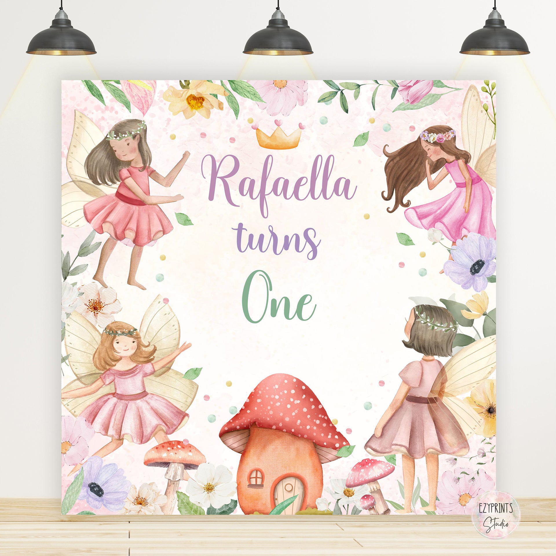 Thank you tags / Labels | Fairy Enchanted Garden Theme – Ezyprints Studio