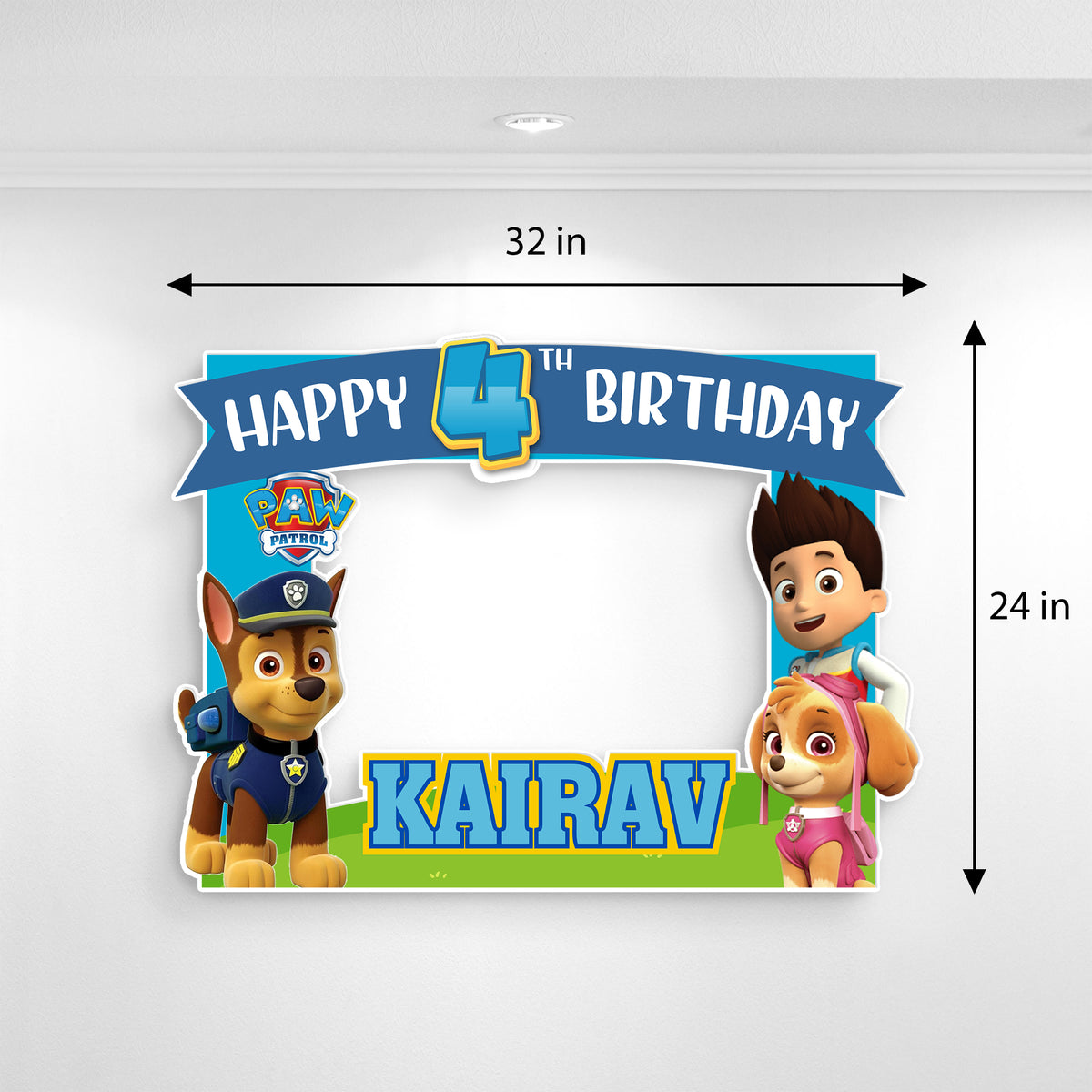 Paw Patrol theme Birthday Chalkboard Poster – Ezyprints Studio