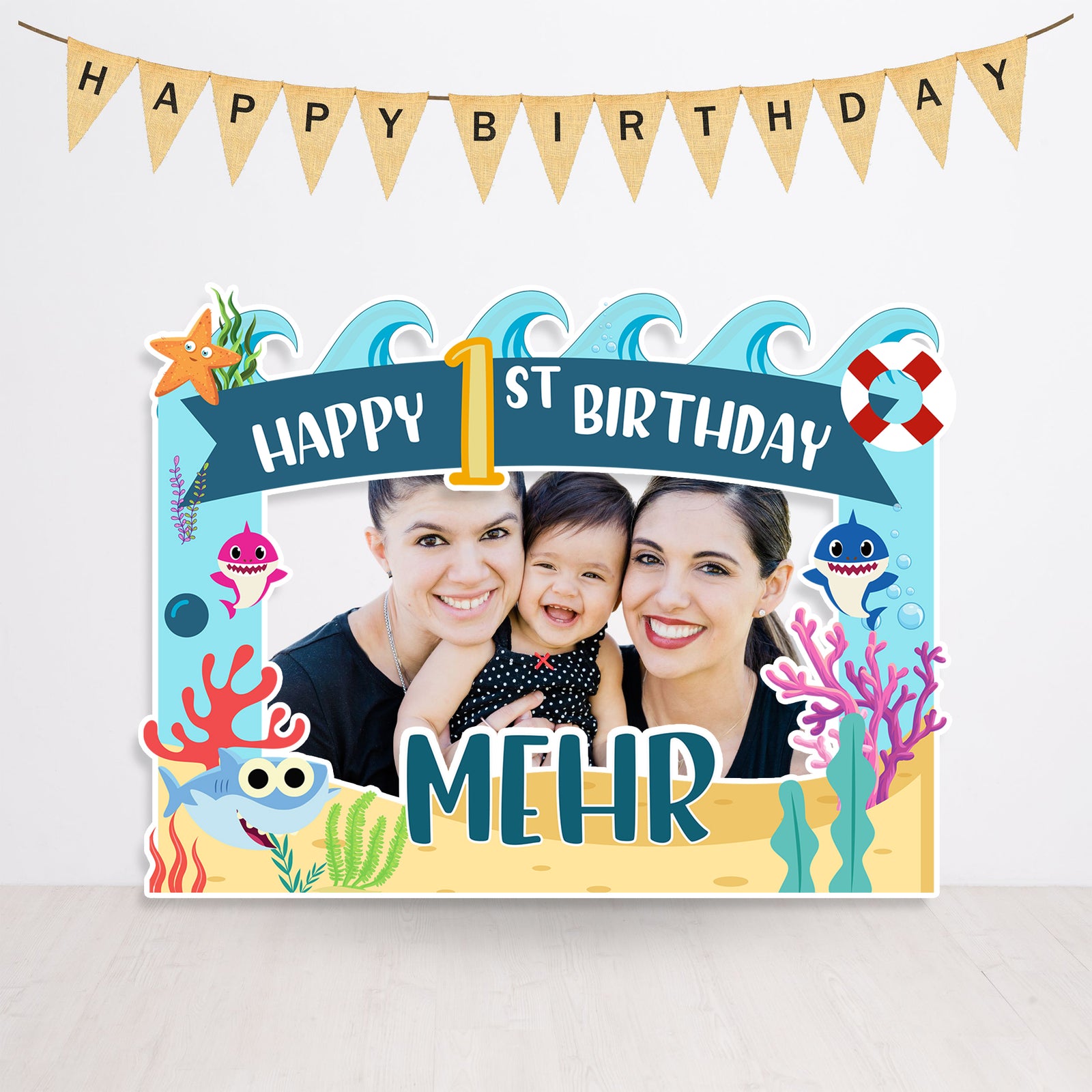 Baby Shark Theme Birthday Party Cutouts – Ezyprints Studio
