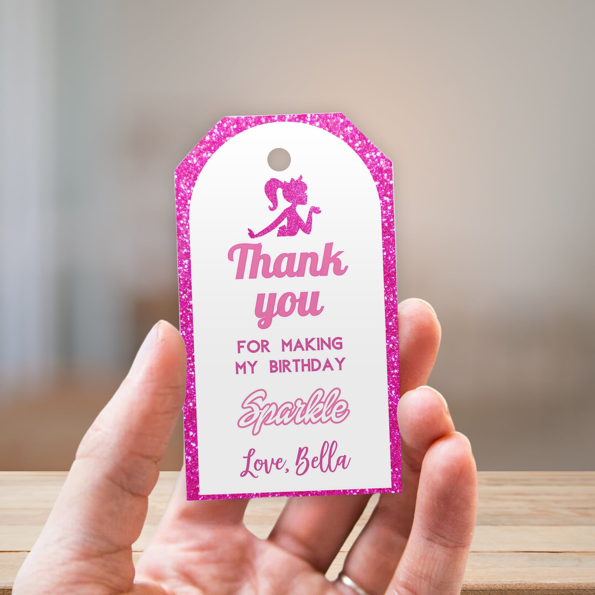 Thank you tags / Labels | Barbie theme – Ezyprints Studio