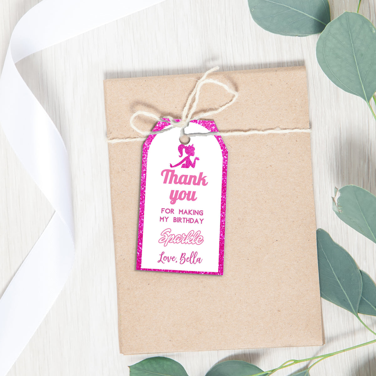 Thank you tags / Labels | Barbie theme – Ezyprints Studio