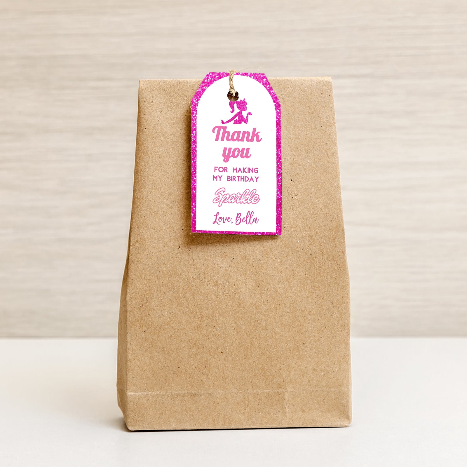 Thank you tags / Labels | Barbie theme – Ezyprints Studio