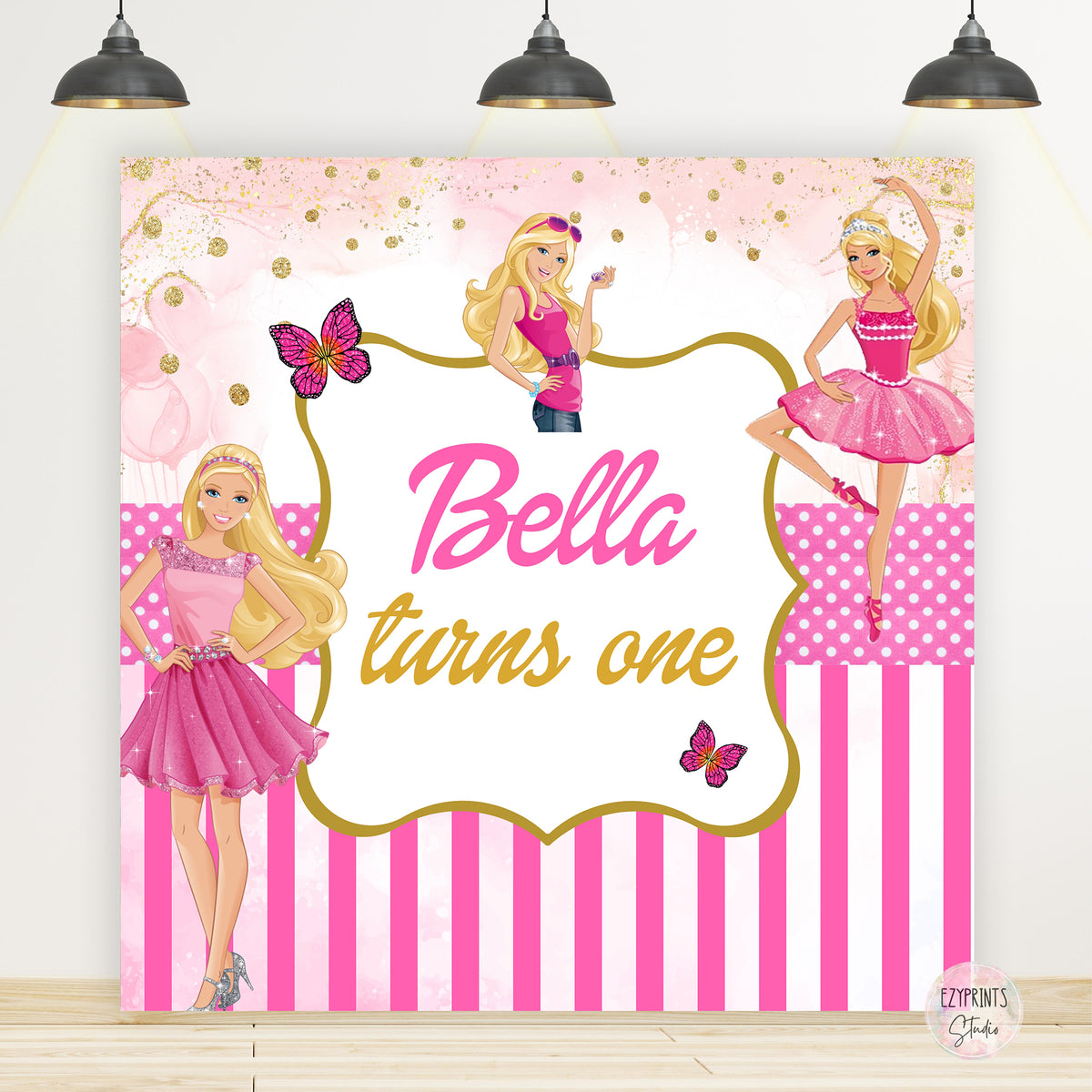 Barbie Theme Birthday Party Cutouts – Ezyprints Studio