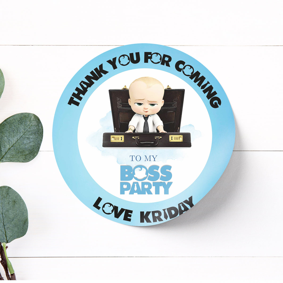 Thank you Stickers | Boss Baby Theme – Ezyprints Studio
