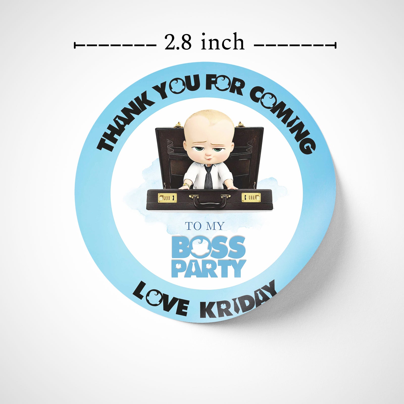 Thank you Stickers | Boss Baby Theme – Ezyprints Studio
