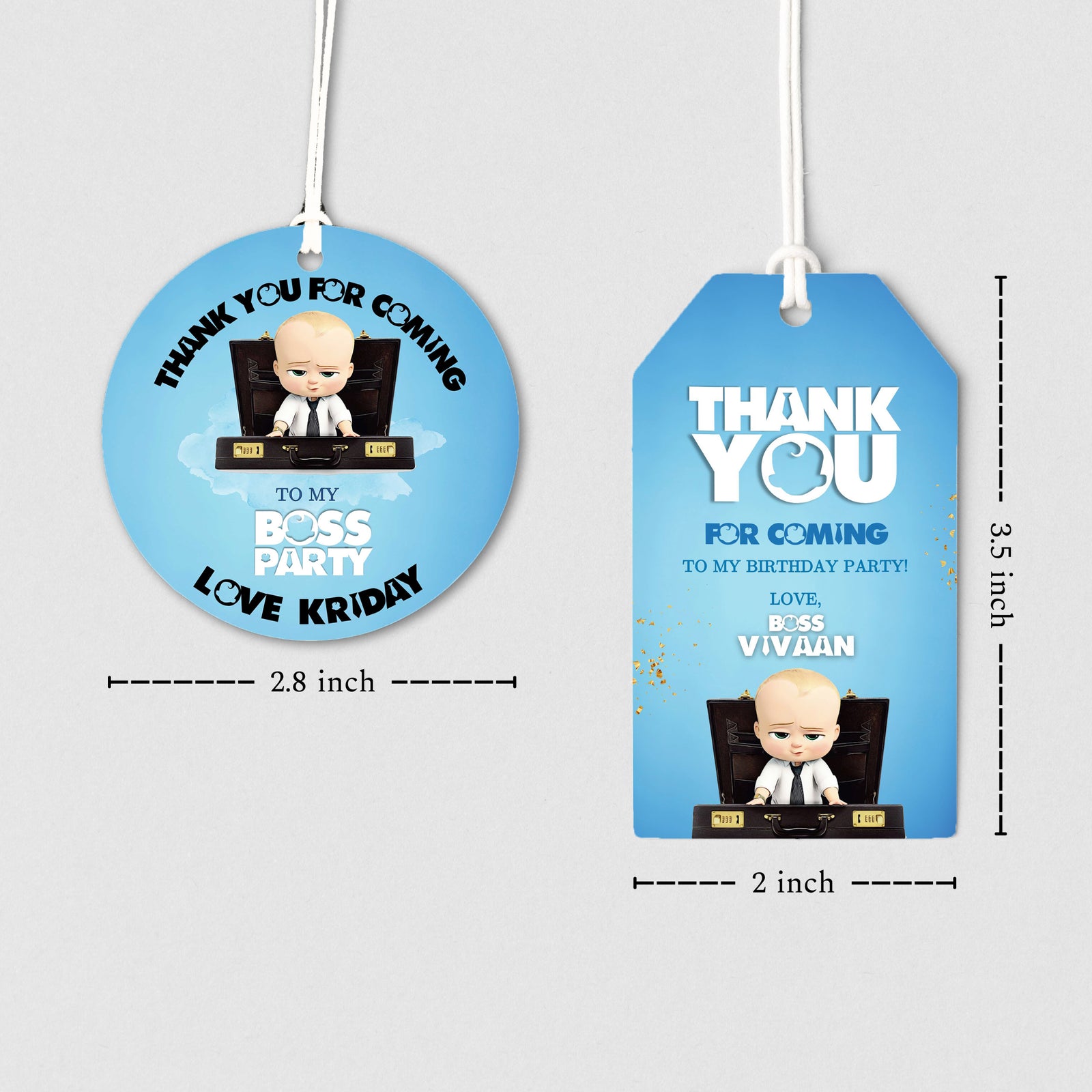 Two Bossy | Boss Baby Birthday Backdrop – Ezyprints Studio