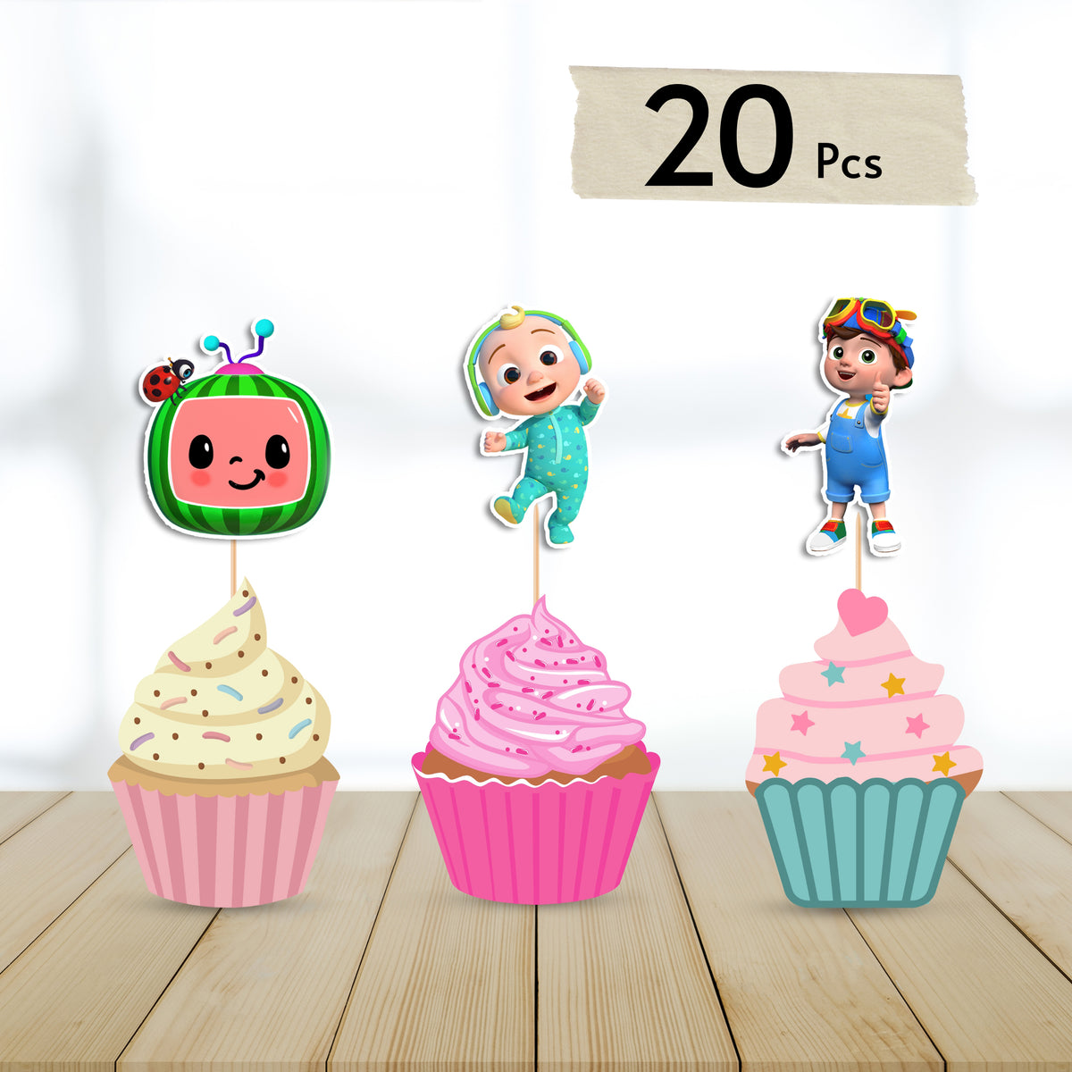 Cake Toppers | Cocomelon theme – Ezyprints Studio
