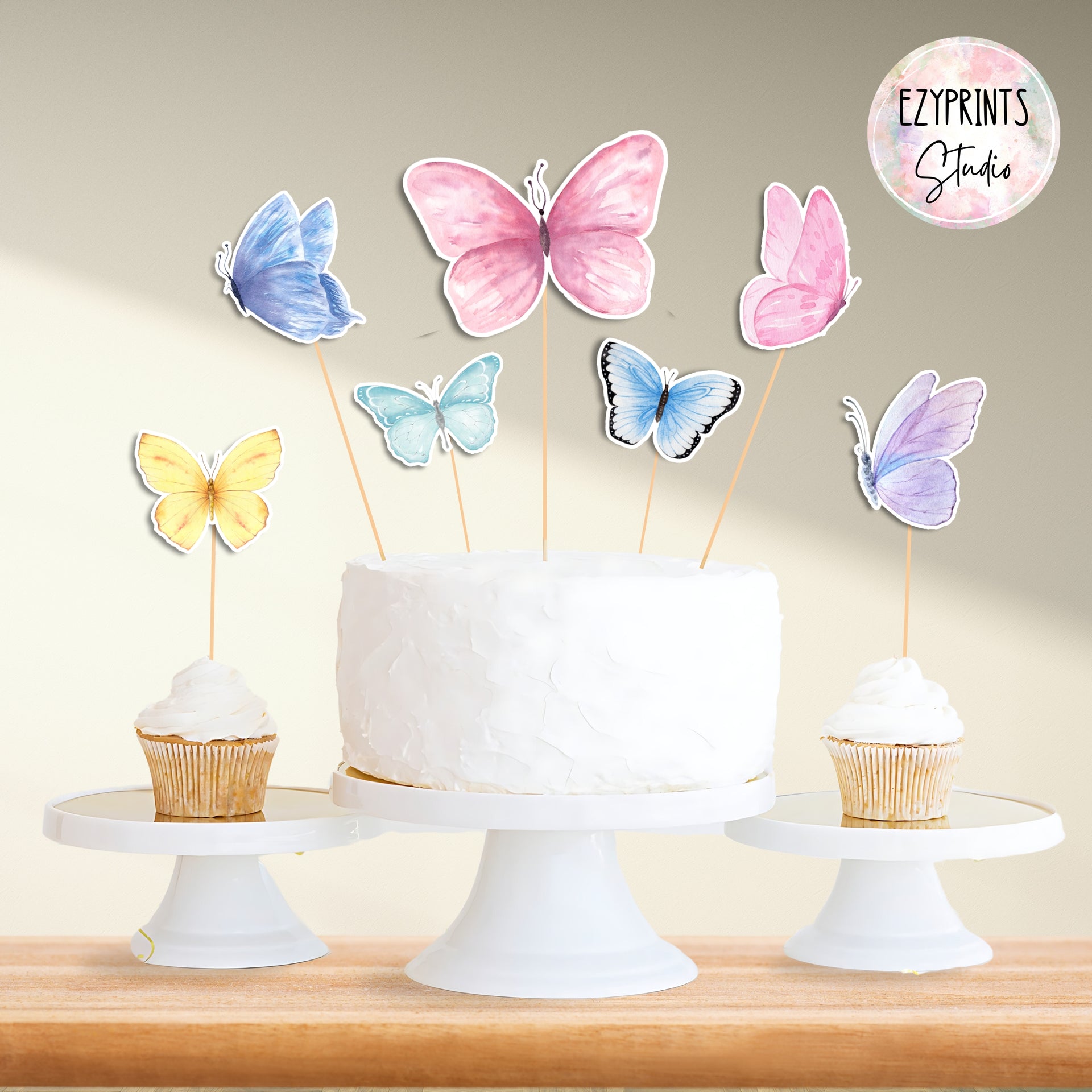 Butterfly Birthday Backdrop – Ezyprints Studio