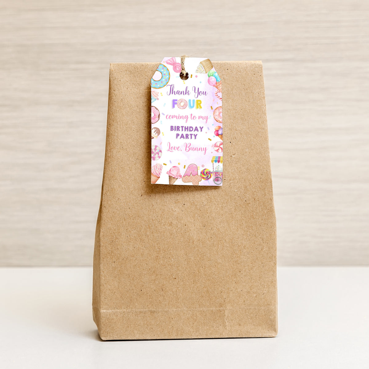 Thank you tags / Labels | Candyland theme – Ezyprints Studio