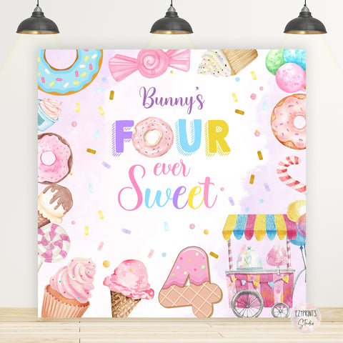 Photo Booth | Candyland Theme | Ice cream cart – Ezyprints Studio