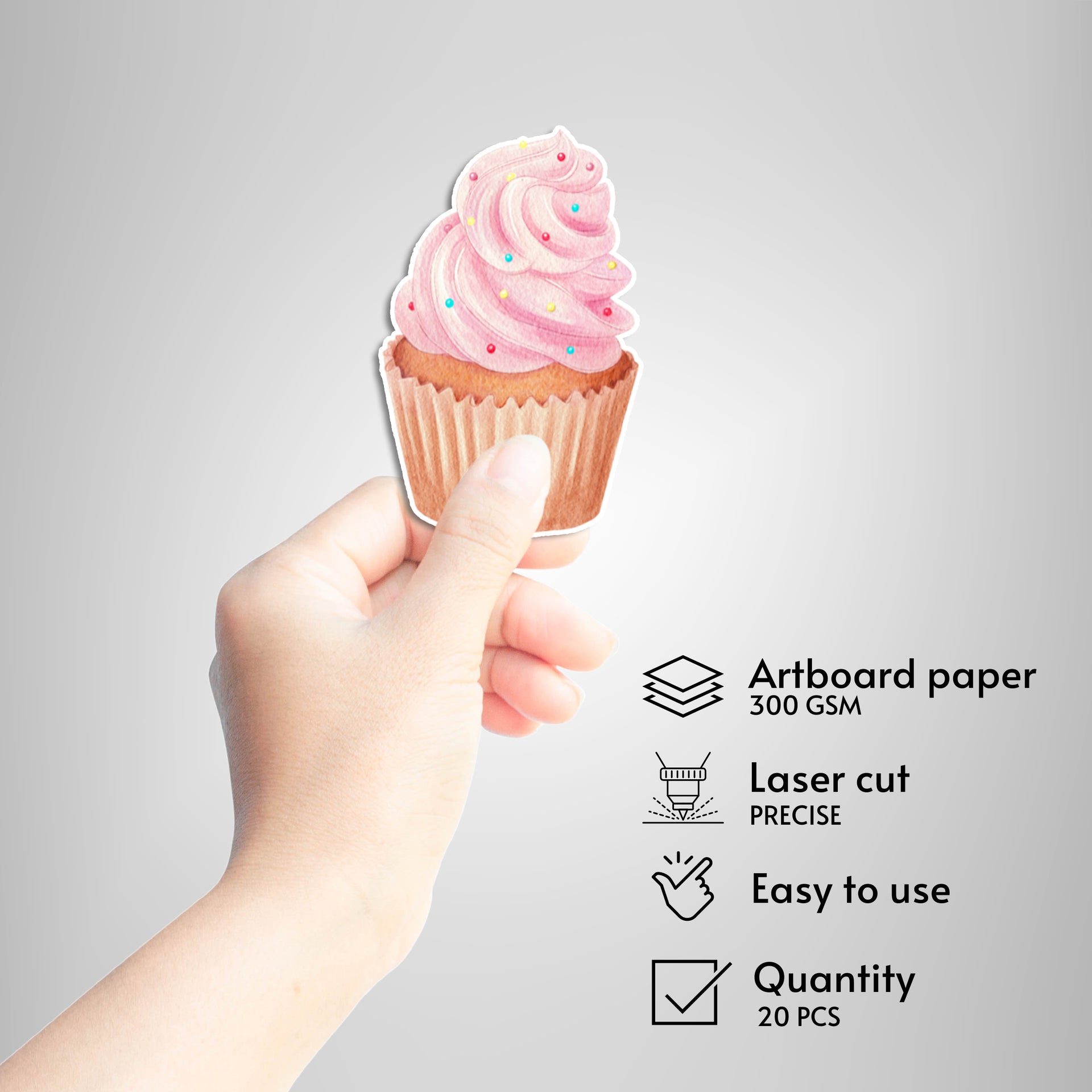 Cupcake Toppers | Candyland Theme – Ezyprints Studio