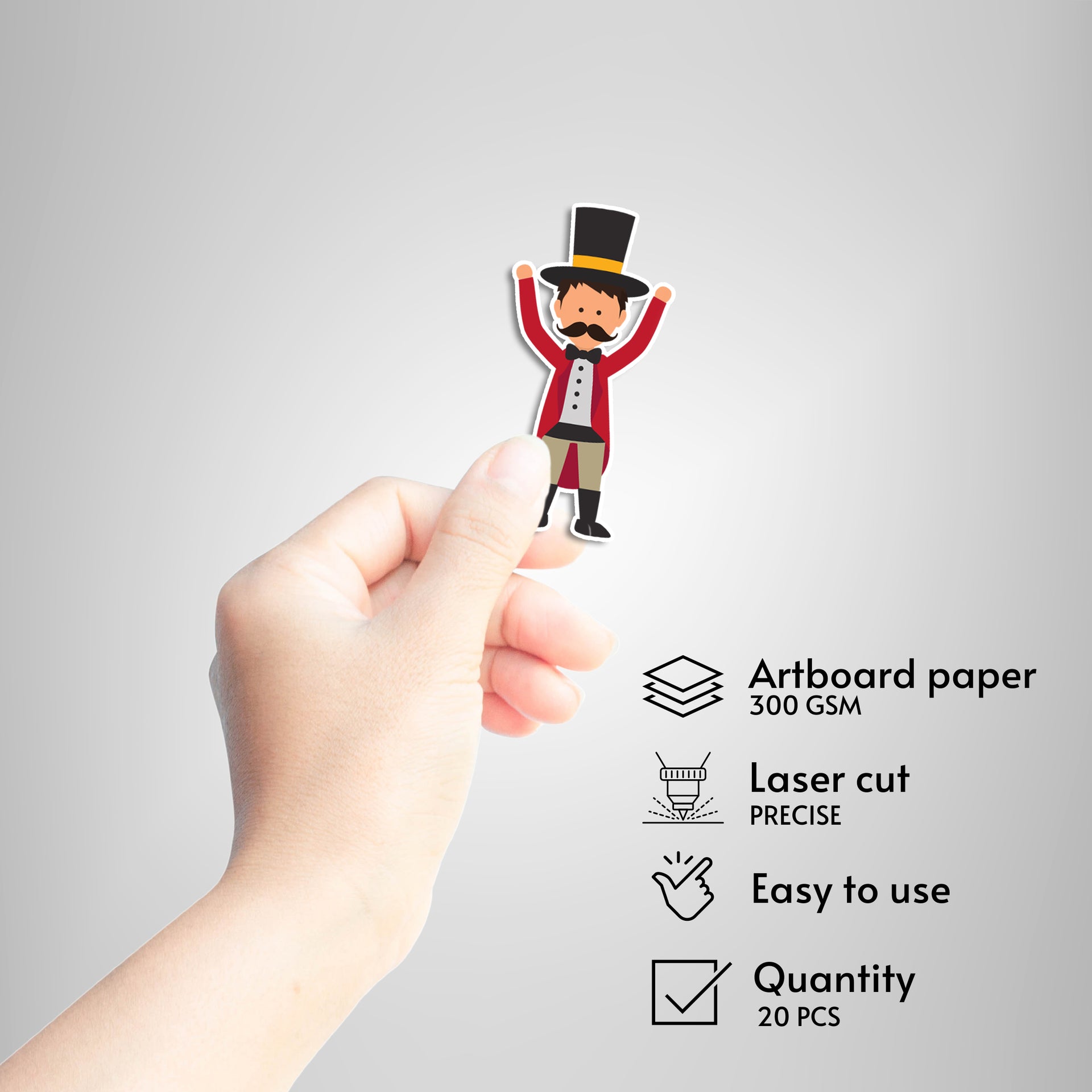 Cake Toppers | Carnival Circus Theme – Ezyprints Studio