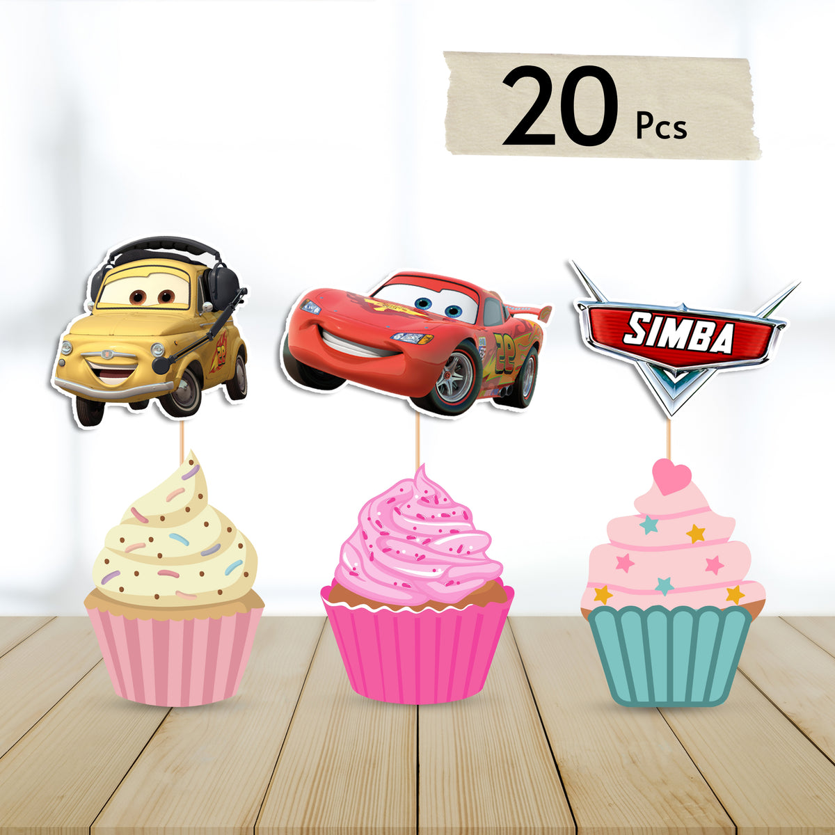 Lightning Mcqueen Cupcake Toppers Lightning Mcqueen Cupcake Toppers