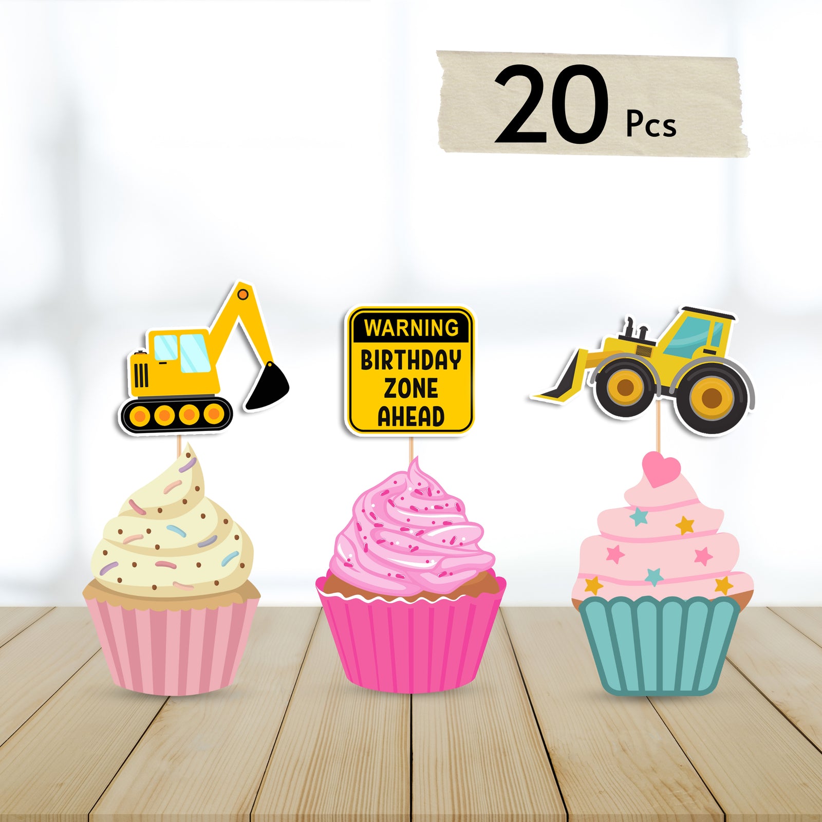 First Year Photo Collage Board | JCB Construction Theme – Ezyprints Studio