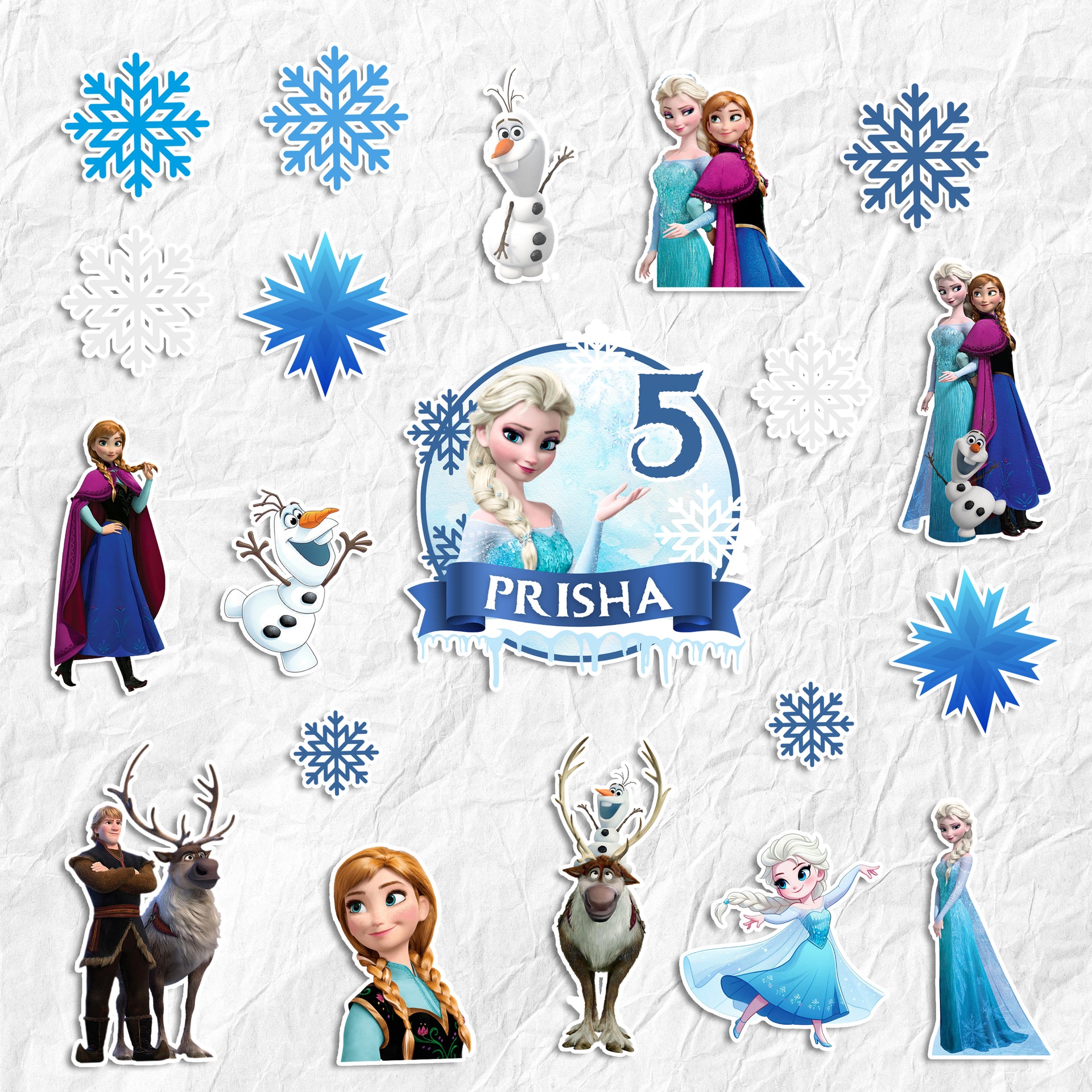 Cake Toppers | Frozen Elsa Theme – Ezyprints Studio