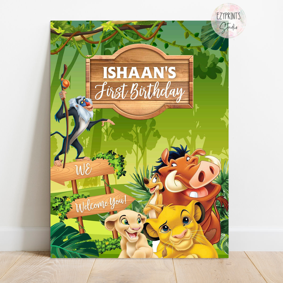 The Lion King Birthday Chalkboard Poster – Ezyprints Studio