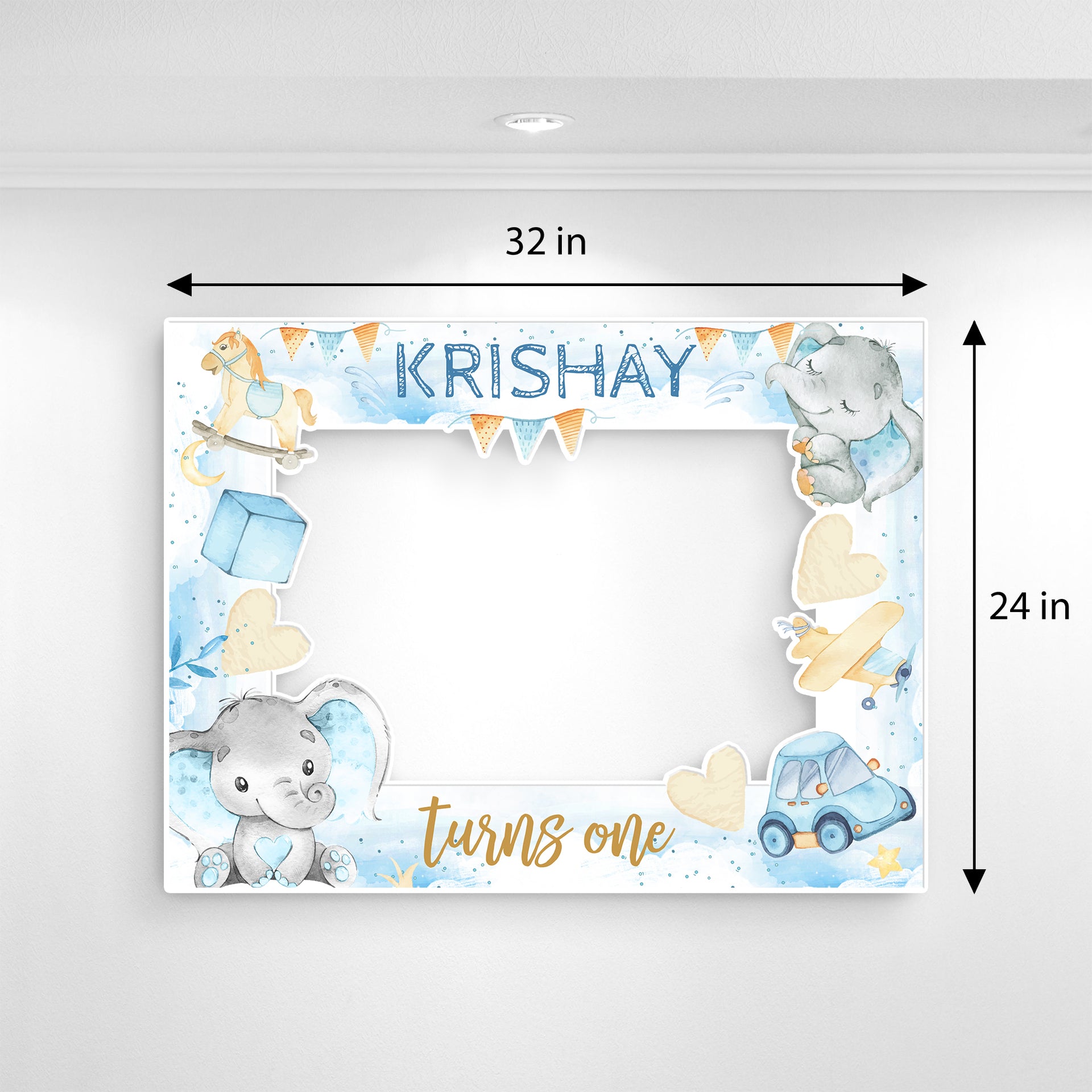 Elephant Theme Birthday Party Cutouts – Ezyprints Studio