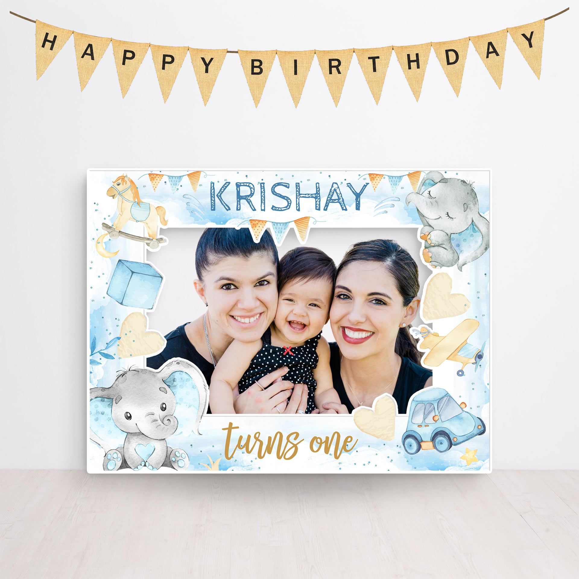 Elephant Theme Birthday Party Cutouts – Ezyprints Studio