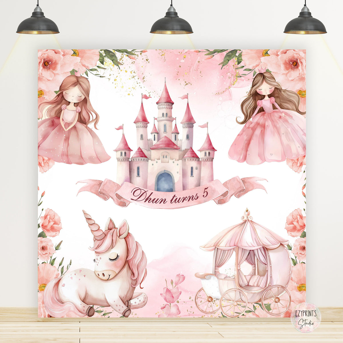 Princess Castle Theme Birthday Backdrop – Ezyprints Studio