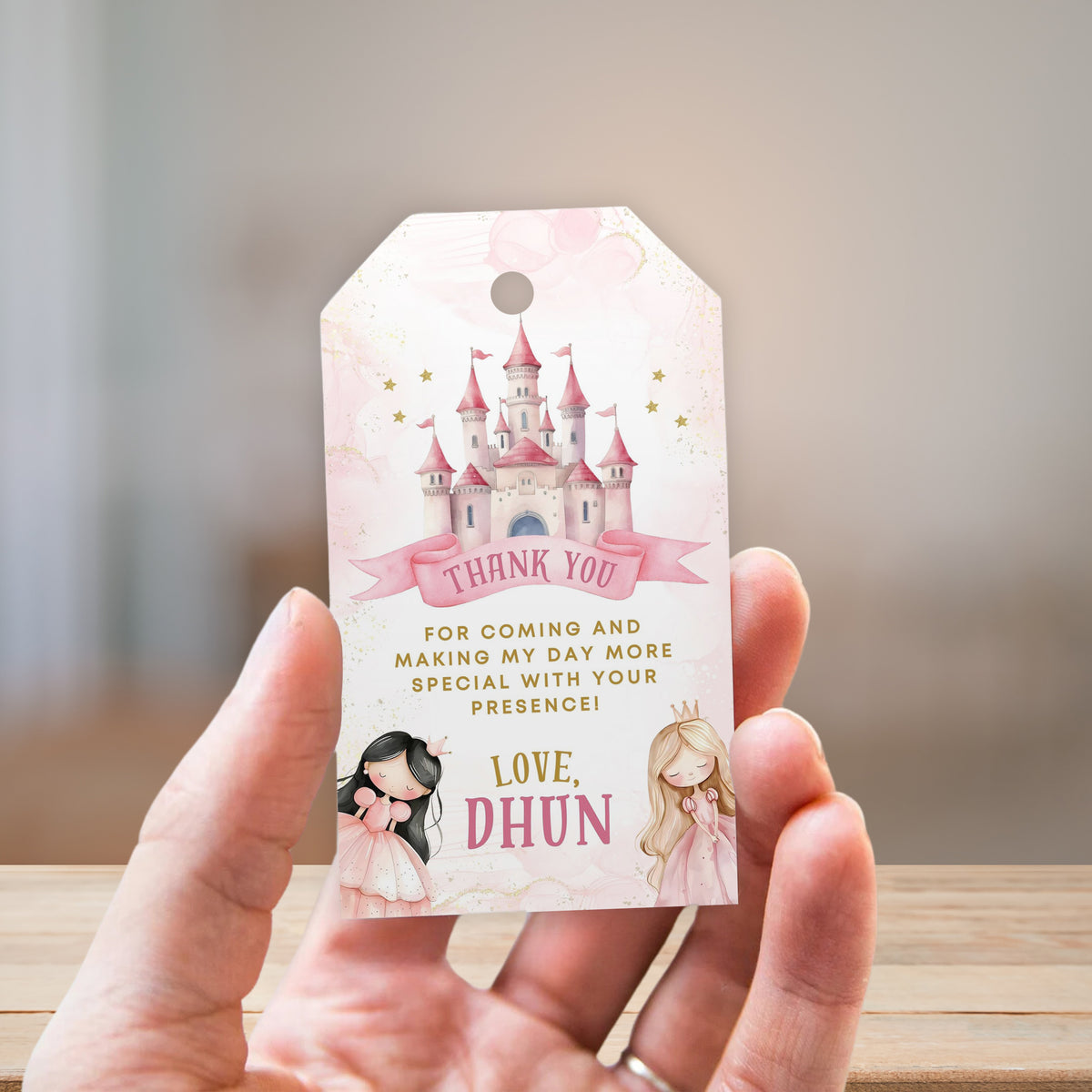 Thank you tags / Labels | Princess Castle Theme – Ezyprints Studio