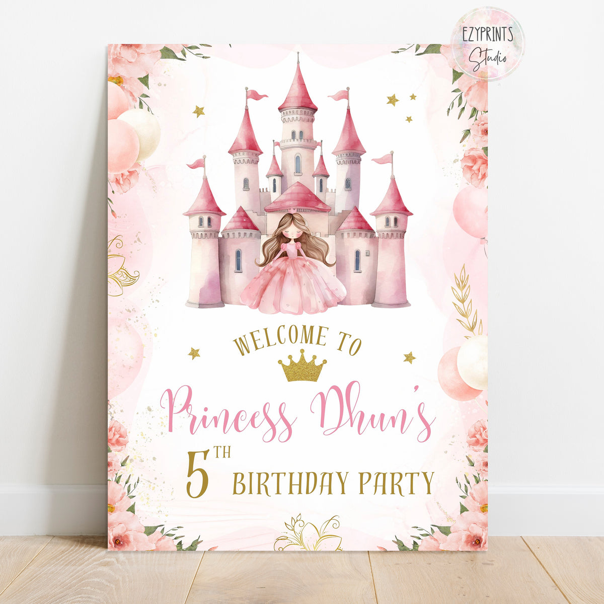 Thank you tags / Labels | Princess Castle Theme – Ezyprints Studio