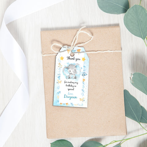 Thank you tags / Labels | Blue Elephant Theme – Ezyprints Studio