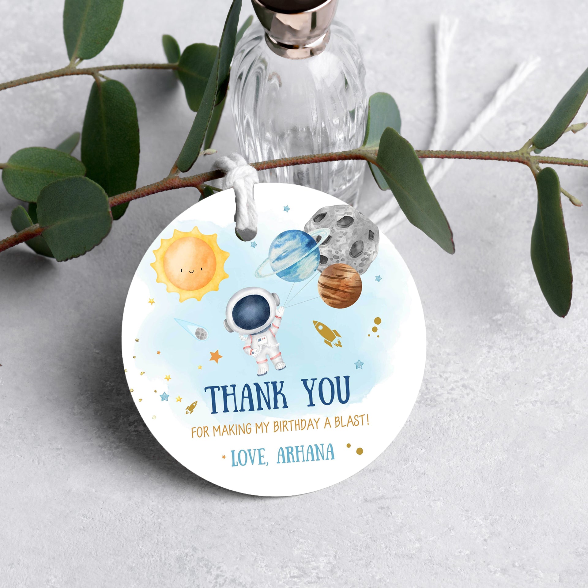 Thank you tags / Labels | Space Theme – Ezyprints Studio
