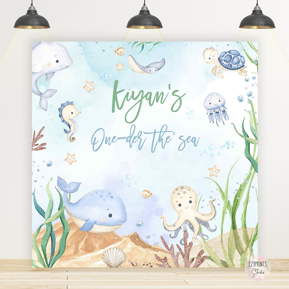 Under the Sea Theme Birthday Backdrop – Ezyprints Studio
