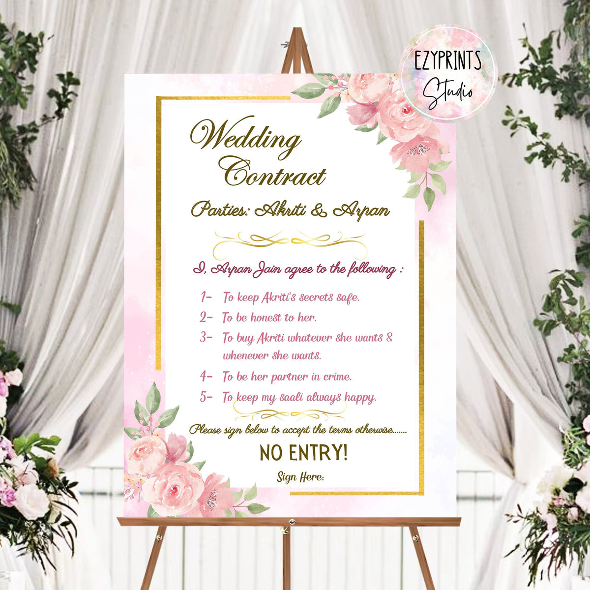 Wedding flower contract template | Beachweddingtips.com