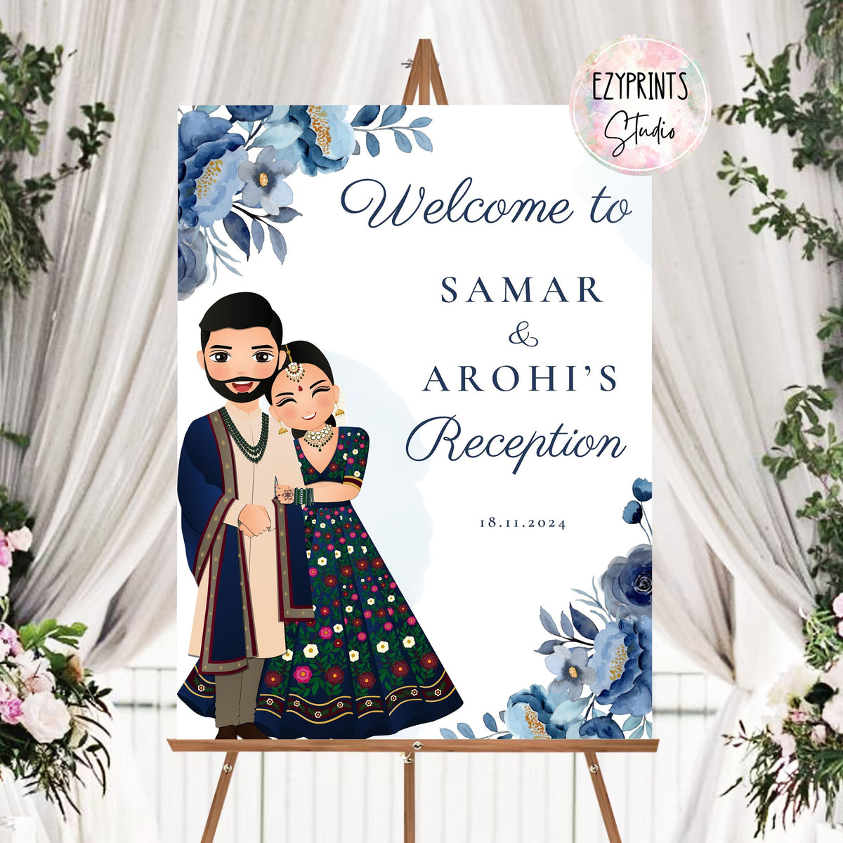 Indian Wedding Welcome Sign – Ezyprints Studio