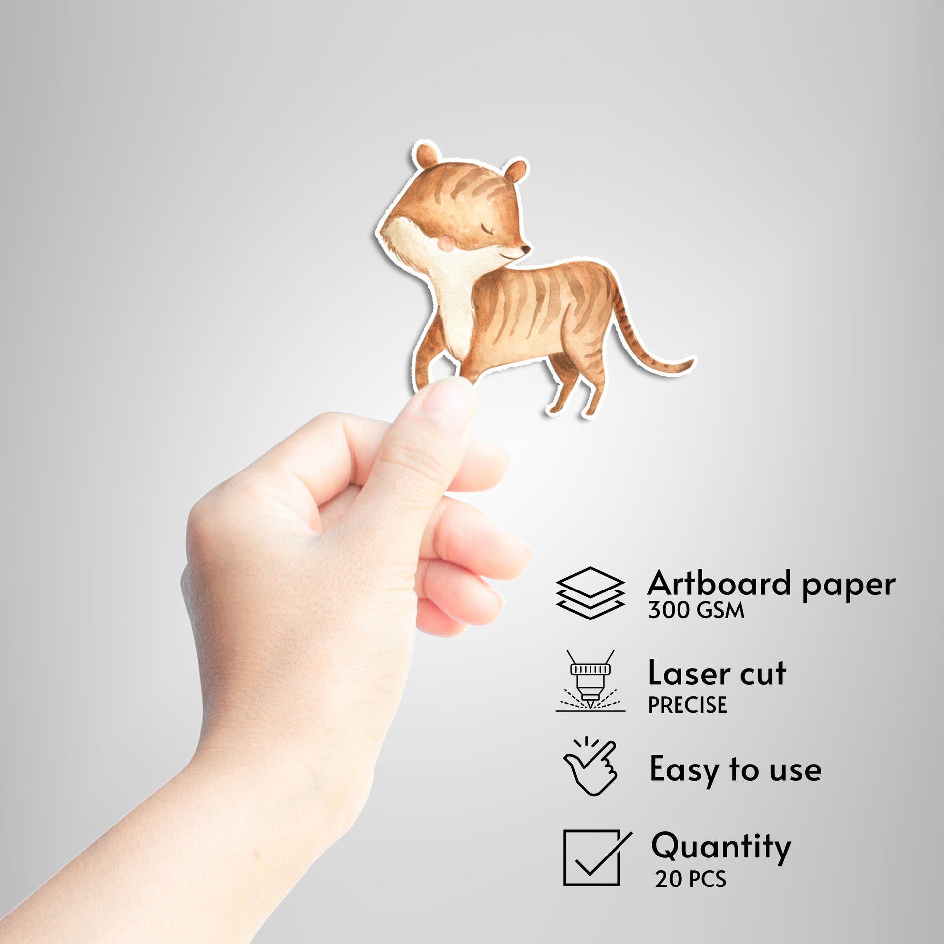 First Year Photo Collage Board | Wild Animals Theme – Ezyprints Studio