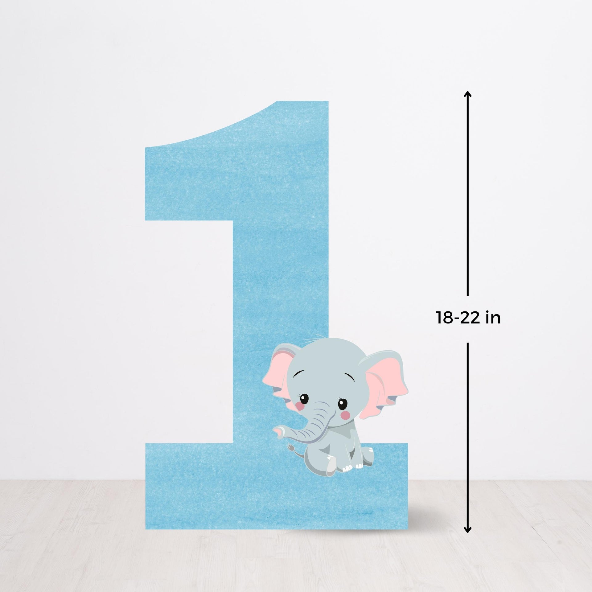 Chalkboard Poster | Elephant hot air balloon theme – Ezyprints Studio