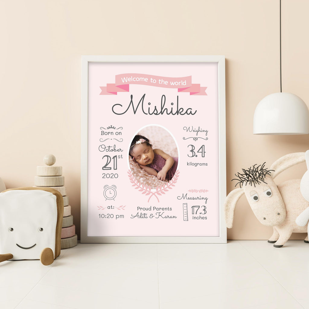 Birth Stats Frame – Ezyprints Studio