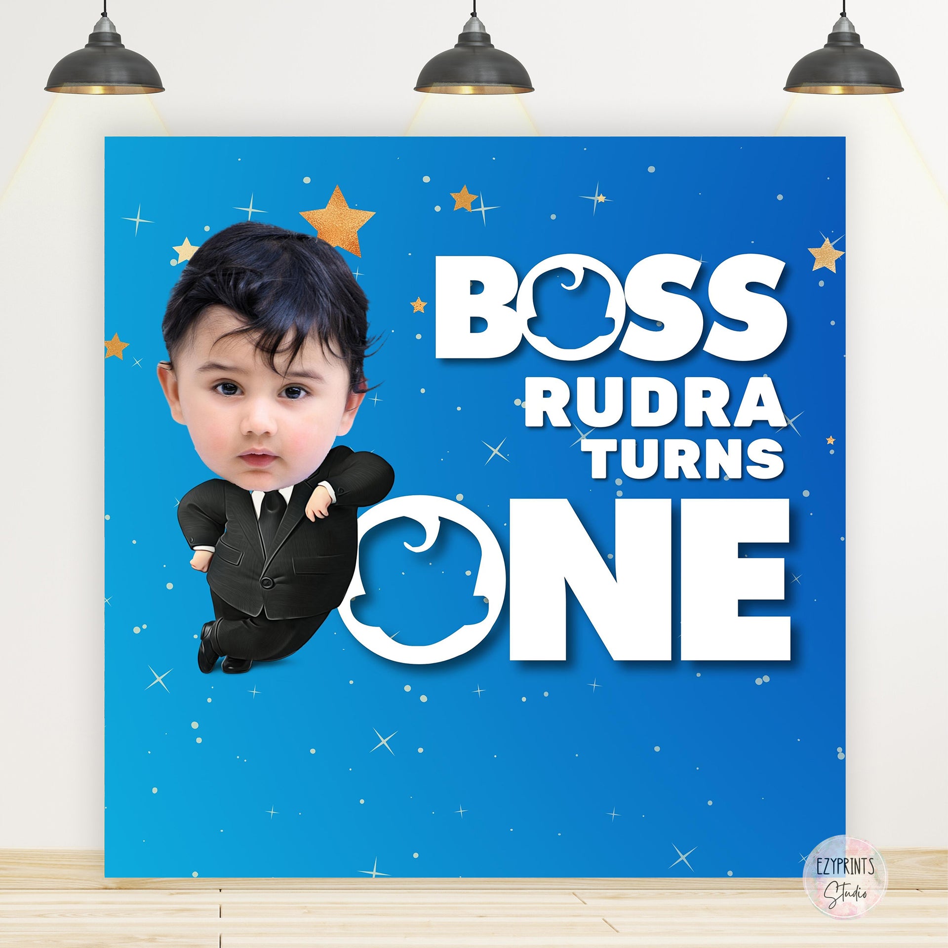 Boss Baby Boys Birthday Backdrop – Ezyprints Studio
