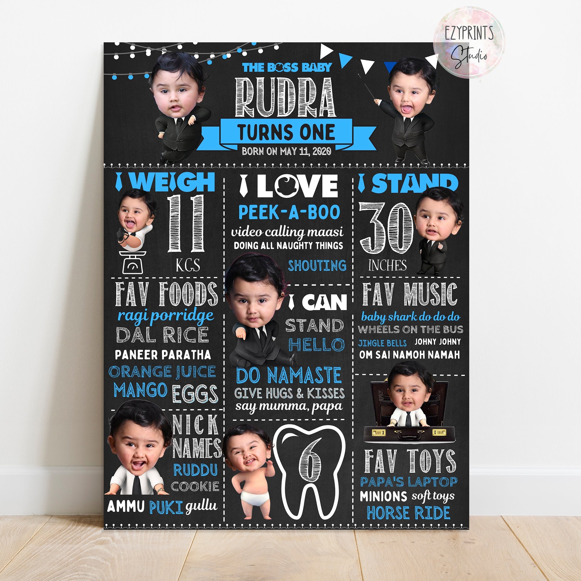 Boss Baby | DIY Birthday Backdrop – Ezyprints Studio