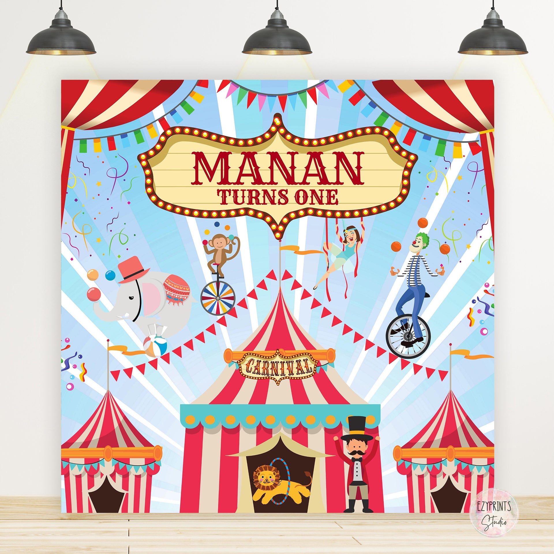 Carnival Theme Birthday Party Cutouts – Ezyprints Studio