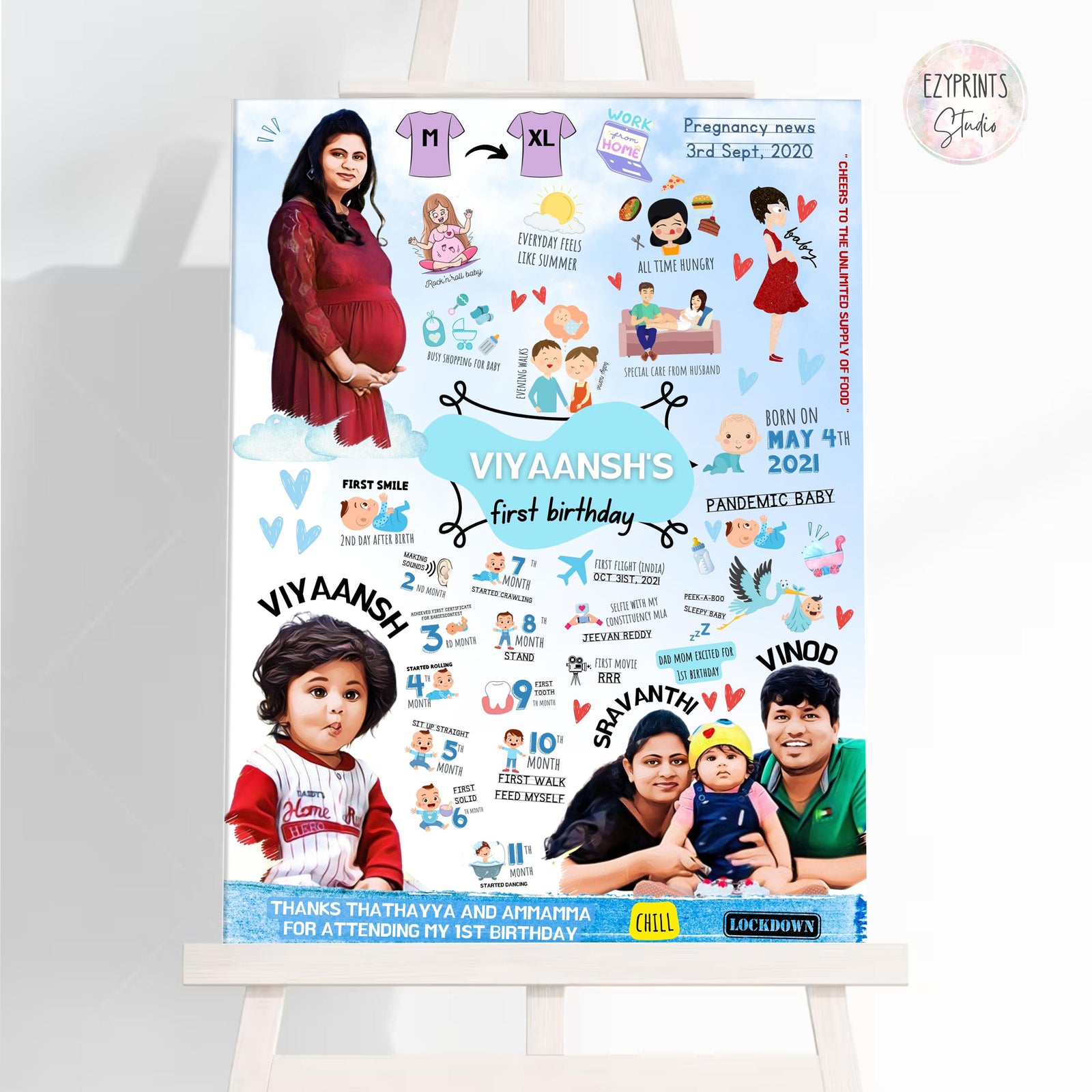 Pregnancy Doodle Boards – Ezyprints Studio