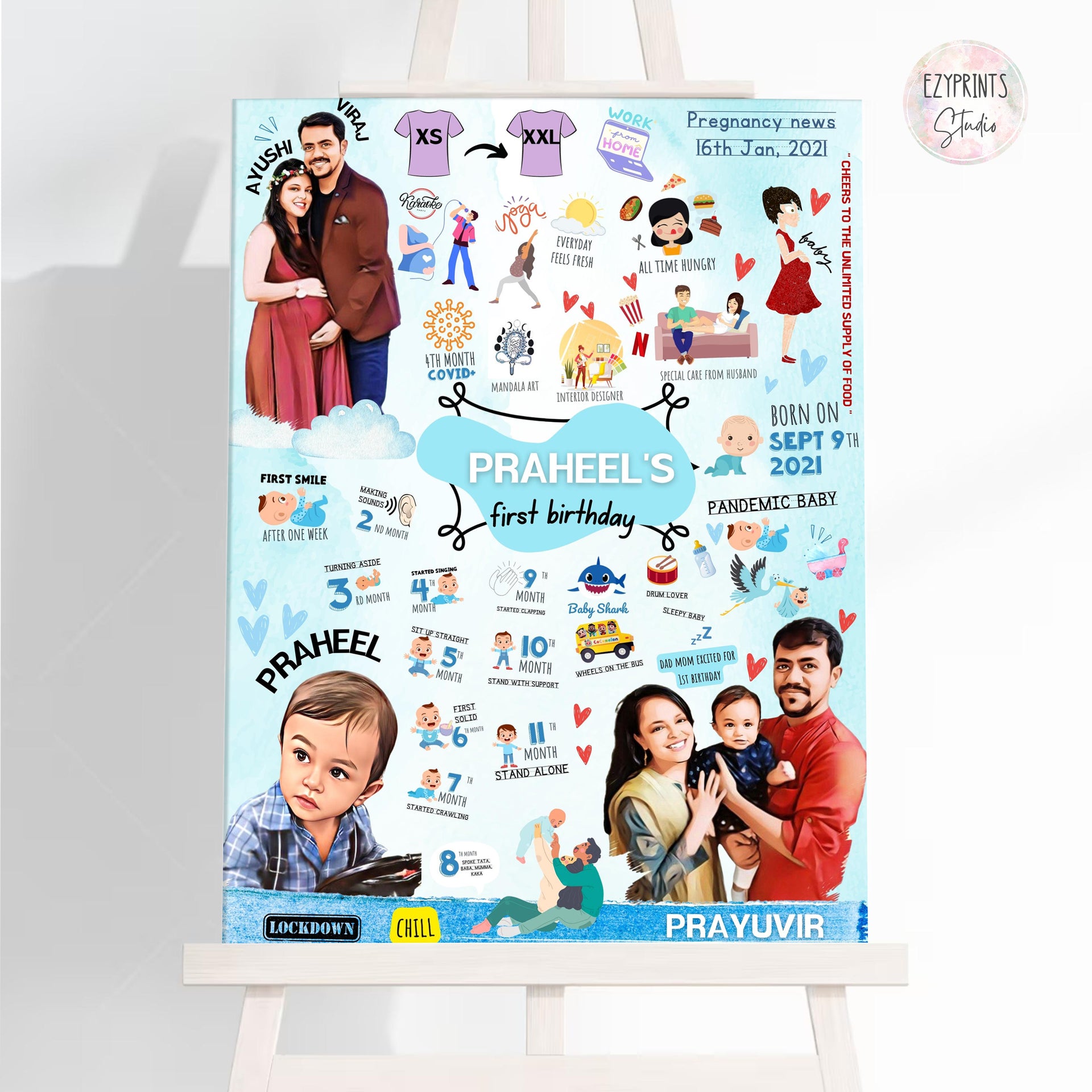 Pregnancy Doodle Boards – Ezyprints Studio