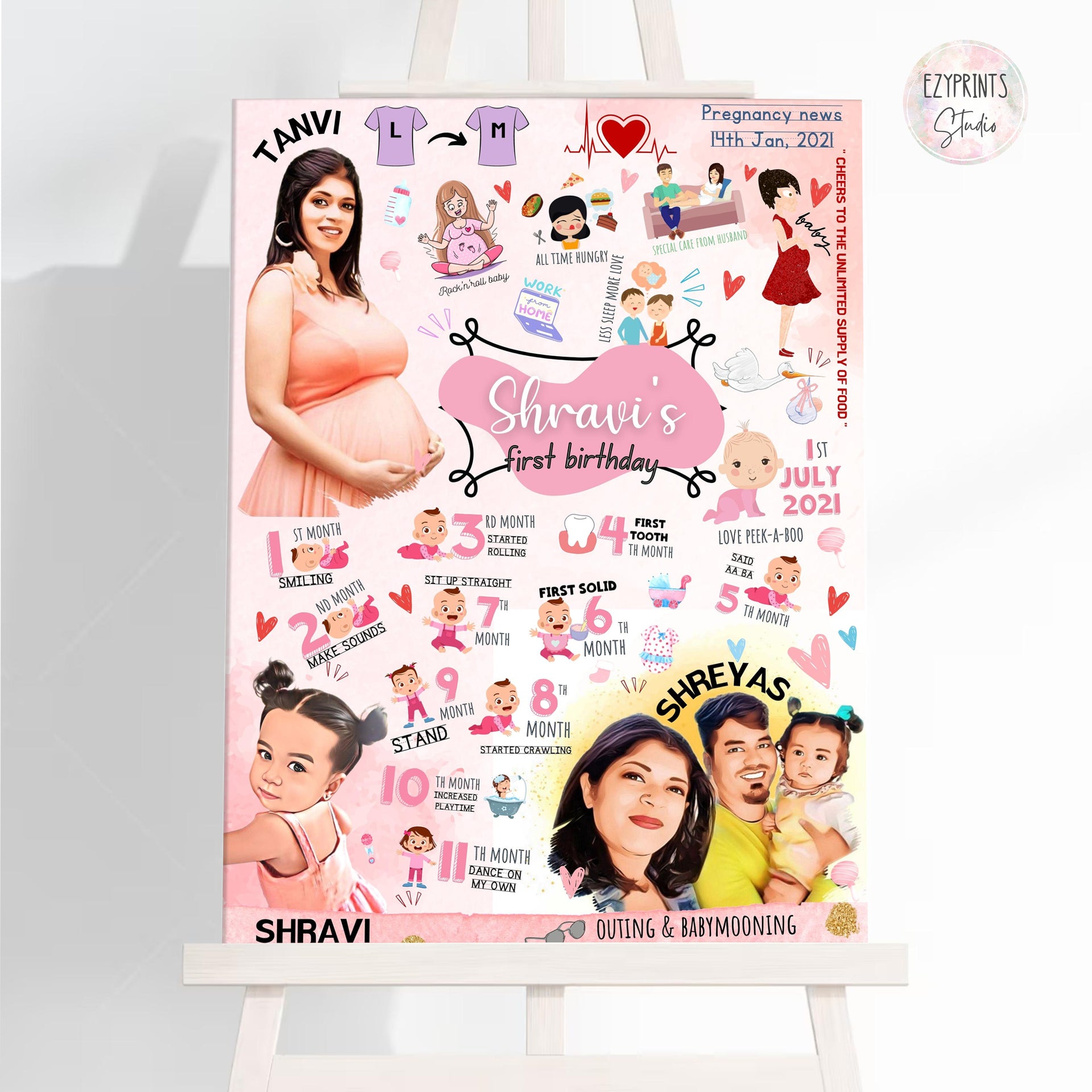Pregnancy Doodle Boards – Ezyprints Studio