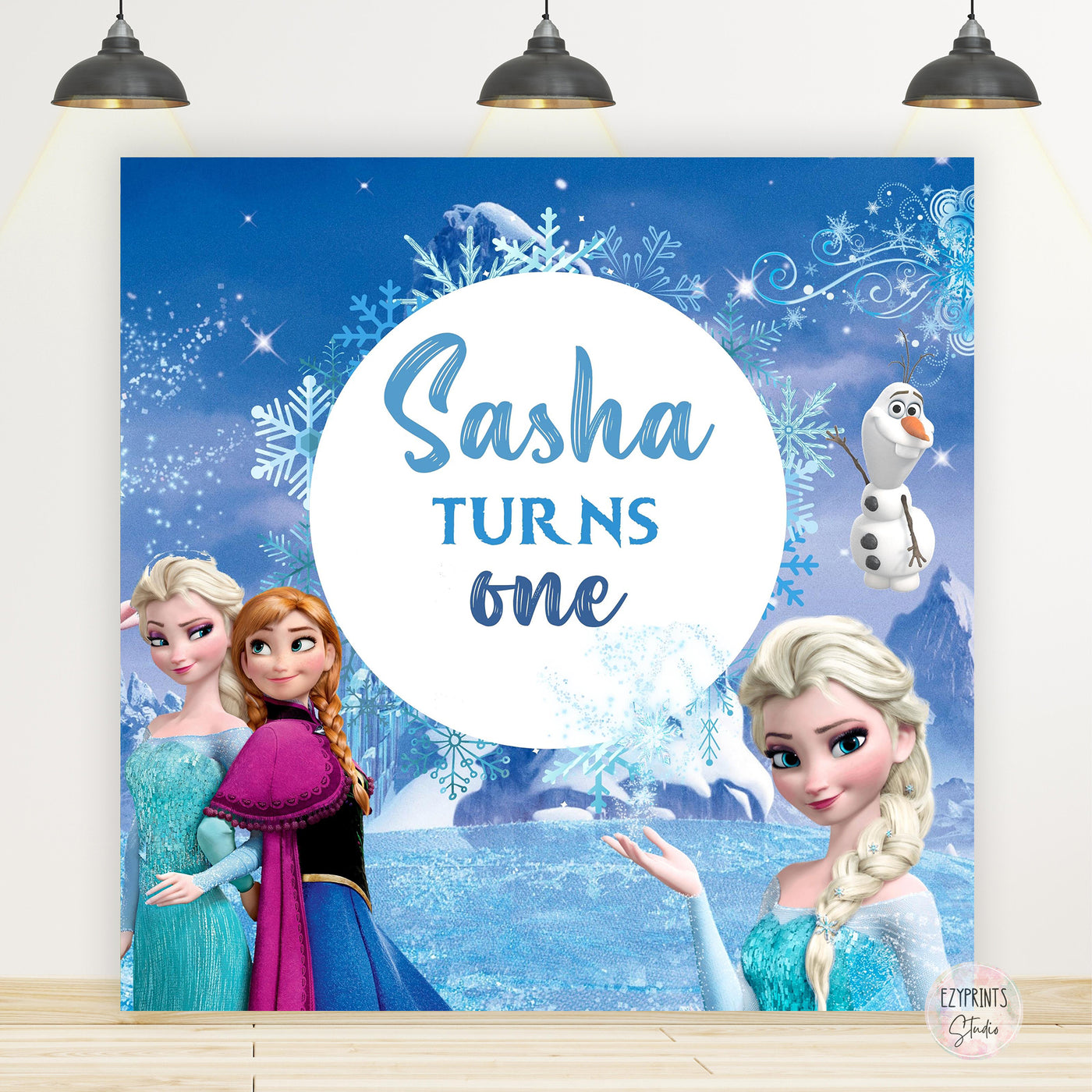 Frozen Theme – Ezyprints Studio