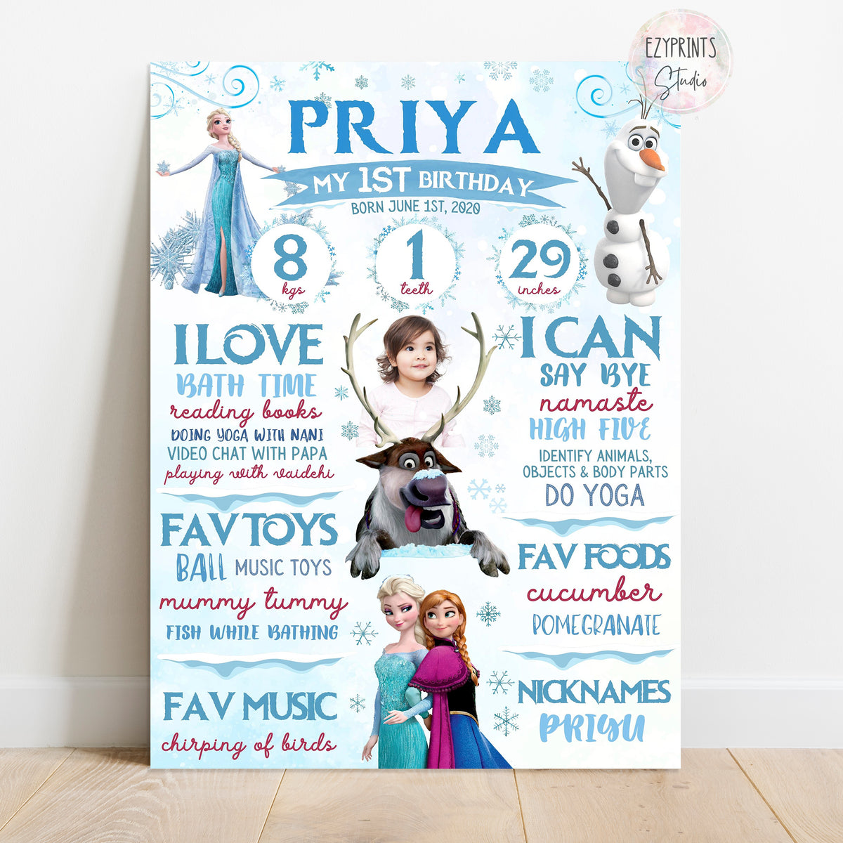 Frozen Theme – Ezyprints Studio