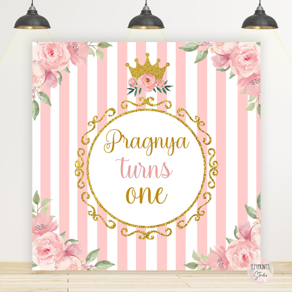 Princess Theme Birthday Backdrop – Ezyprints Studio