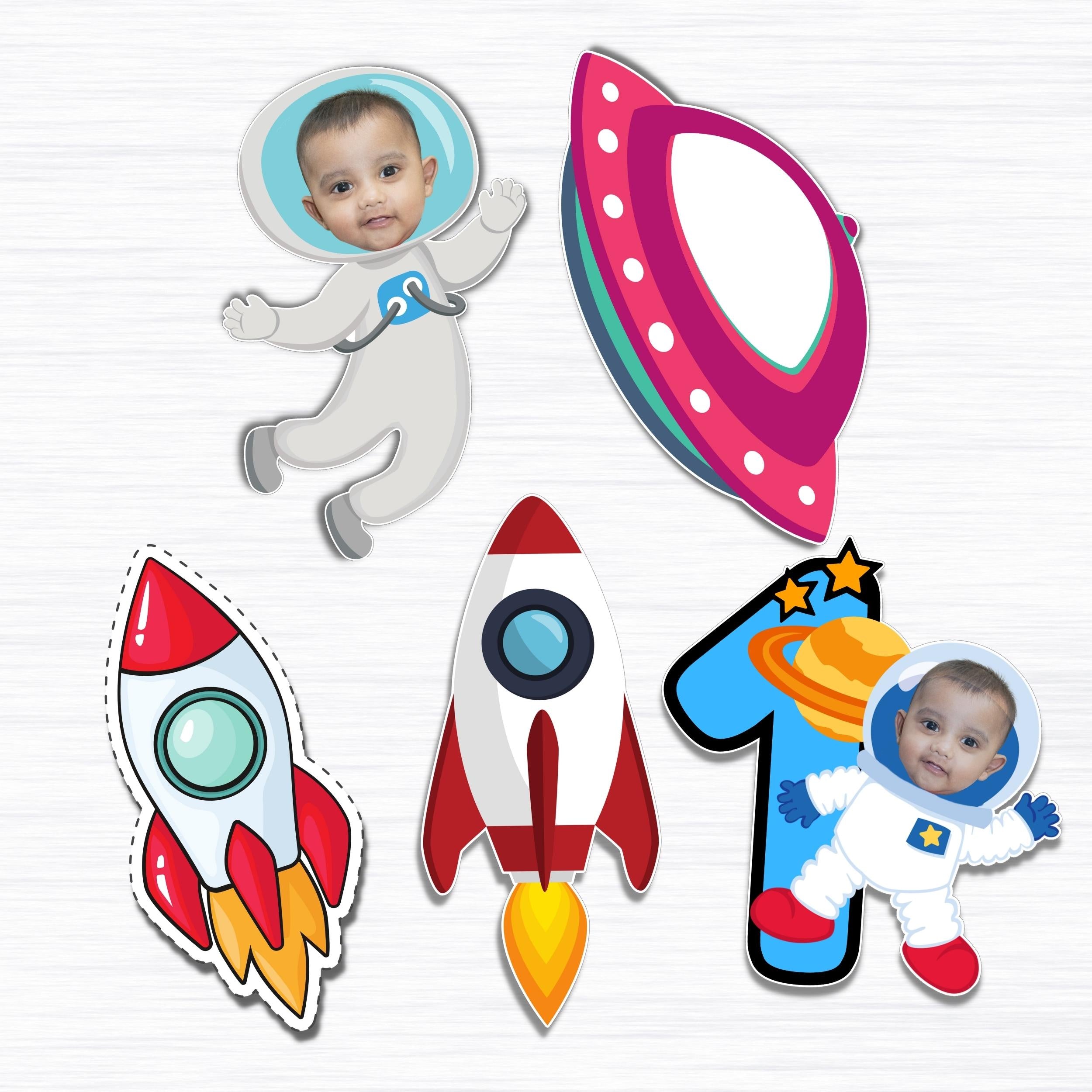 Astronaut Boy And Girl Cutouts Printable Space Theme Cutouts