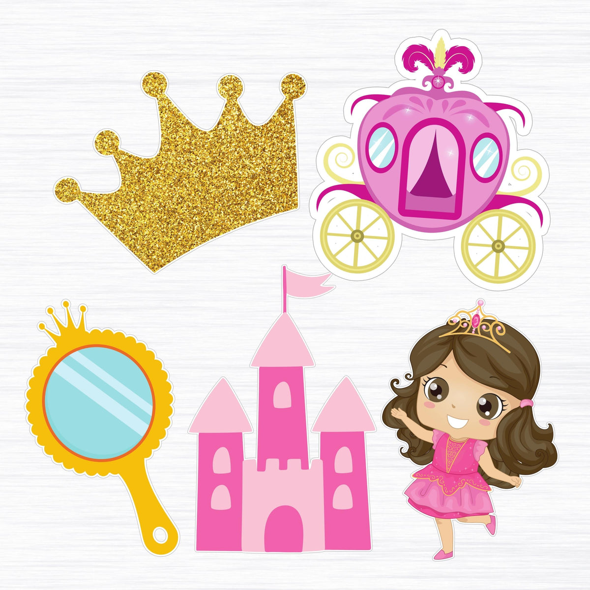 Princess Theme Birthday Party Cutouts – Ezyprints Studio