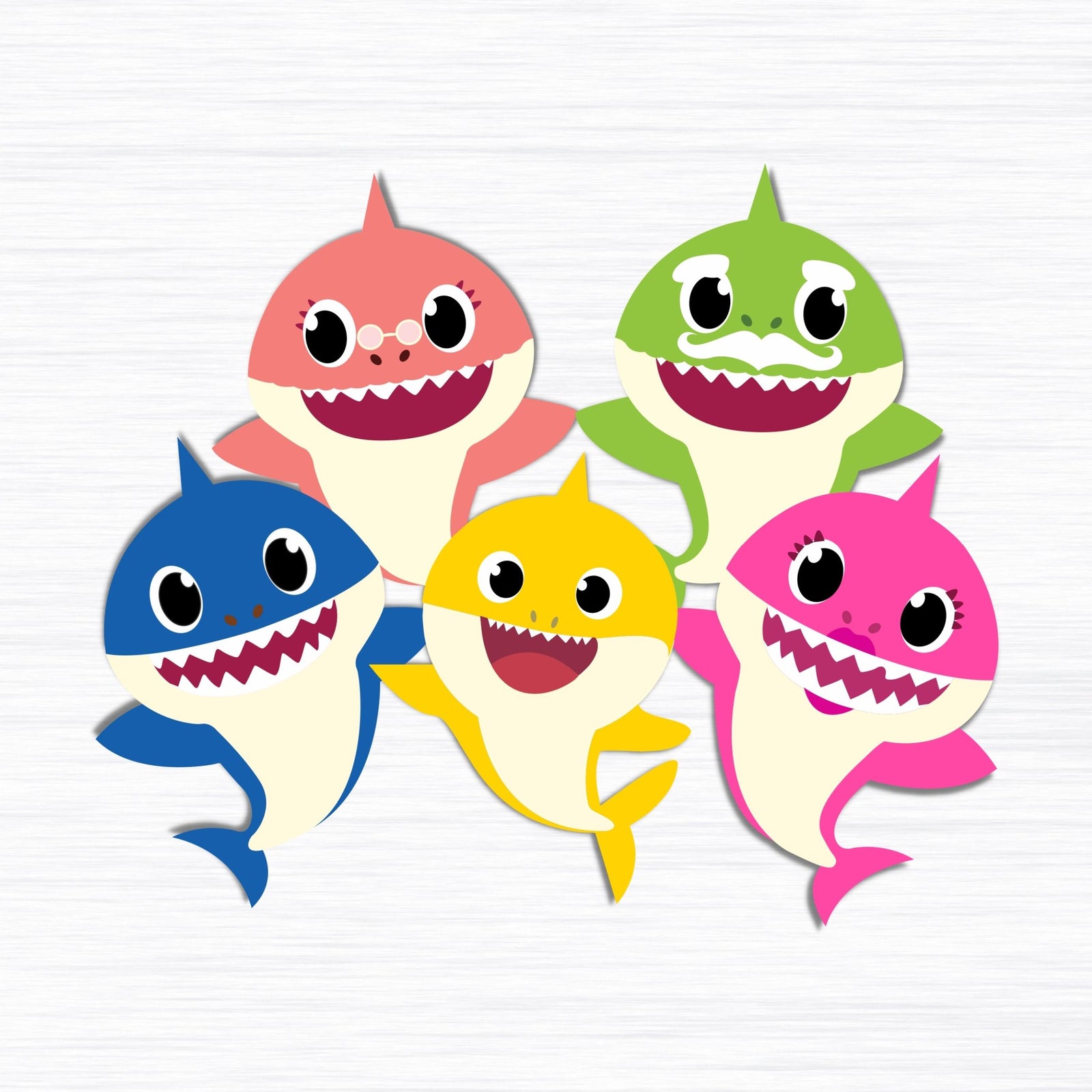 Baby Shark Theme Birthday Party Cutouts – Ezyprints Studio